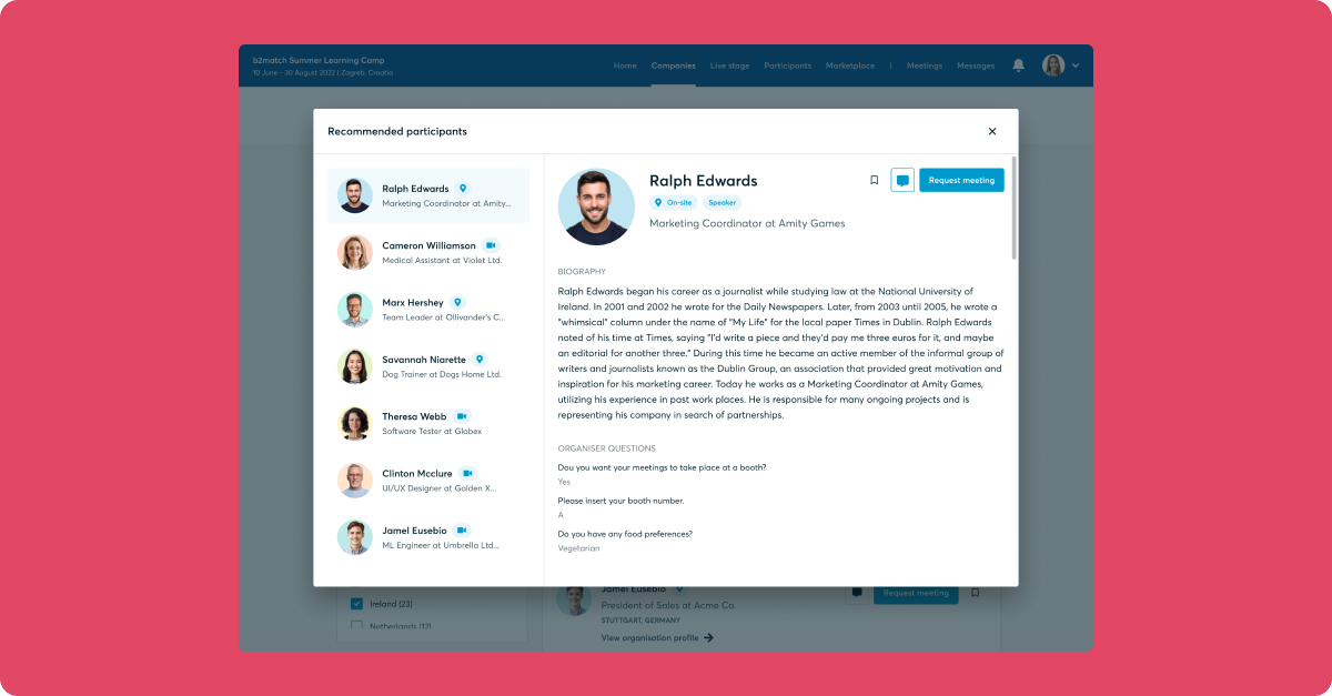 AI Powered Profile Recommender