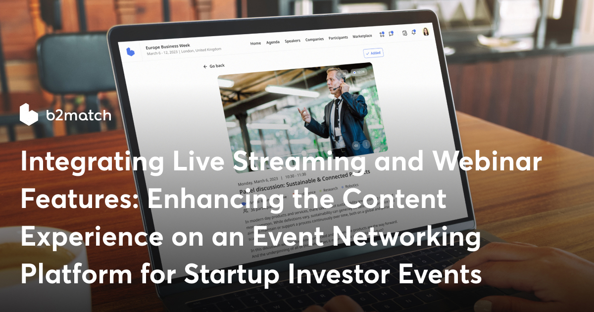 Enhancing Startup Investor Events through Virtual Networking