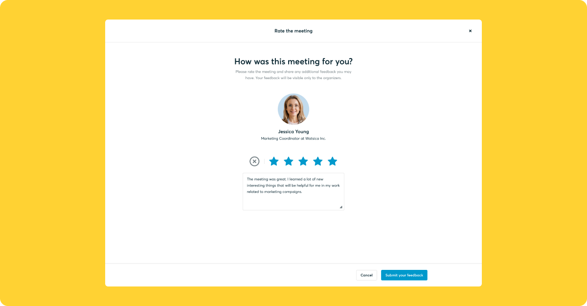 Get Valuable Insight With the New Meeting Ratings
