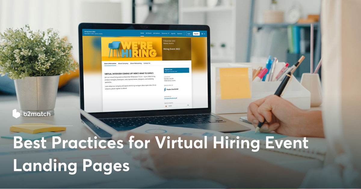 Best Practices for Virtual Hiring Event Landing Pages