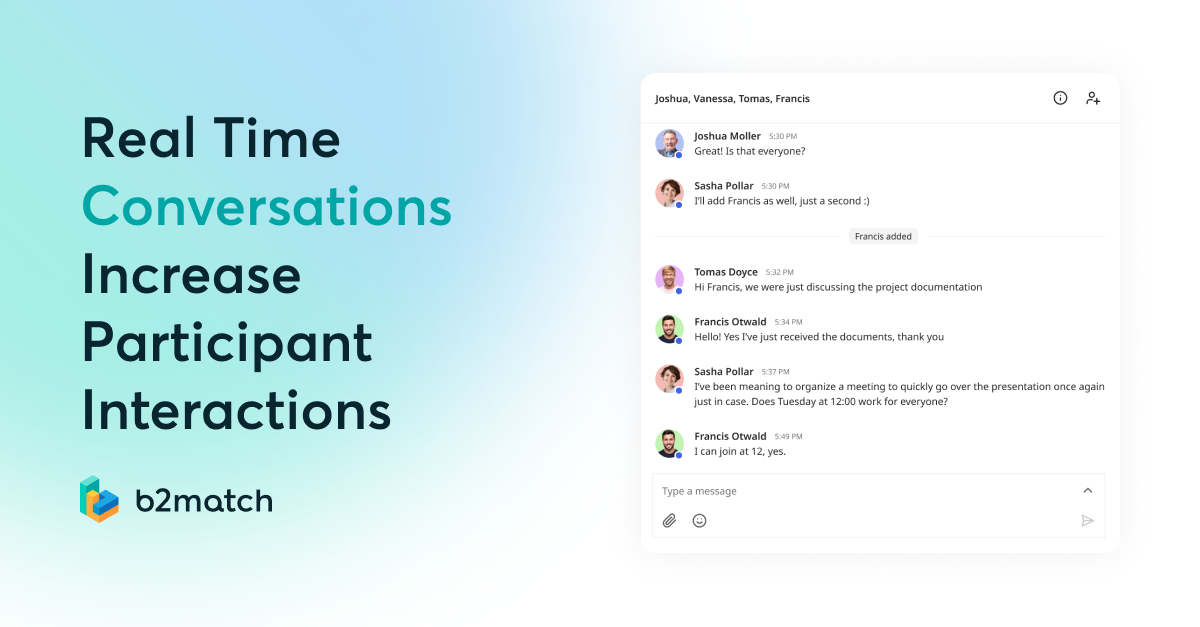 Real Time Conversations Increase Participant Interactions