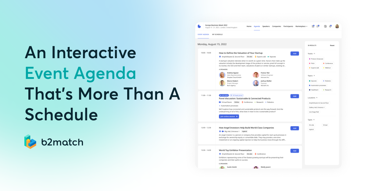 An Interactive Event Agenda That’s More Than A Schedule