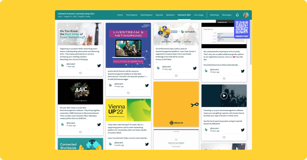 Harness the Power of Attendee Social Media Posts for Your Networking Events